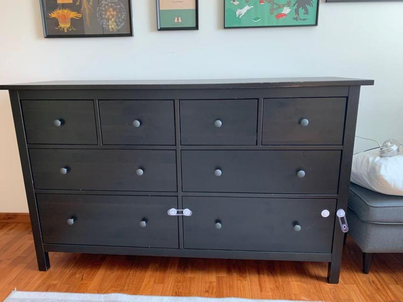 Ikea Hemnes Chest Of Drawers Black Brown - Paint Color Ideas