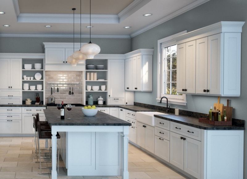 Sherwin Williams Light French Gray Kitchen Cabinets - Paint Color Ideas