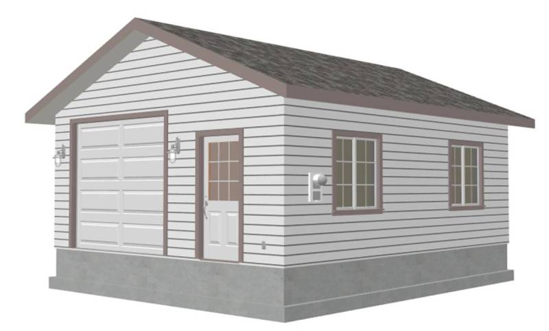 16 X 20 Garage Plans - Paint Color Ideas