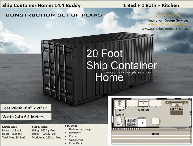 20 Foot Container House Plans - Paint Color Ideas